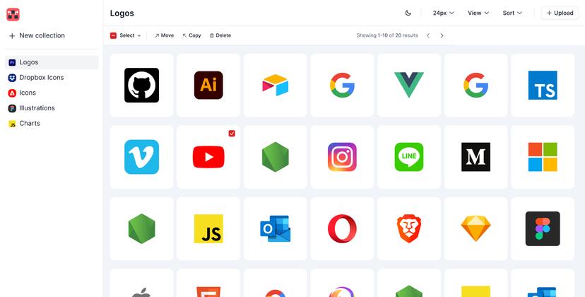 SVG Gobbler - Find, optimize, organize, edit, and export SVGs like never before